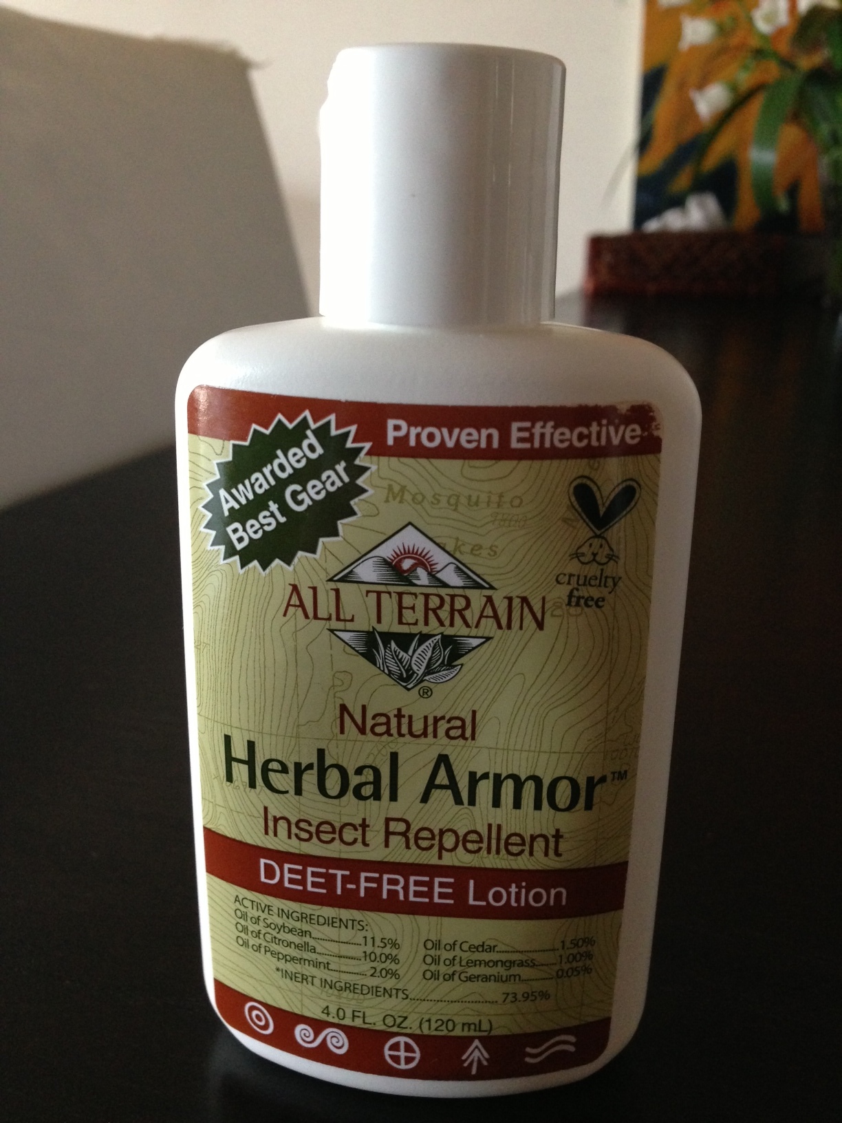All Terrain, Herbal Armor, Insect Repellent, Deet- Free Lotion, 4 fl oz ...